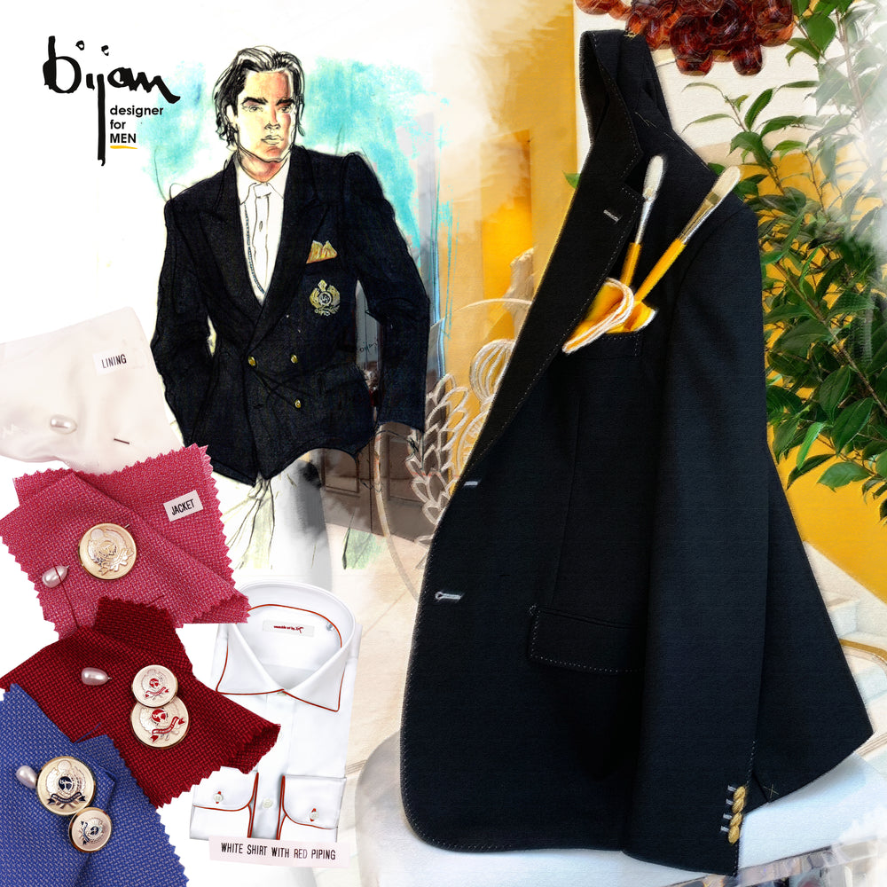 Special Order Black Wool Sport Jacket – House of Bijan