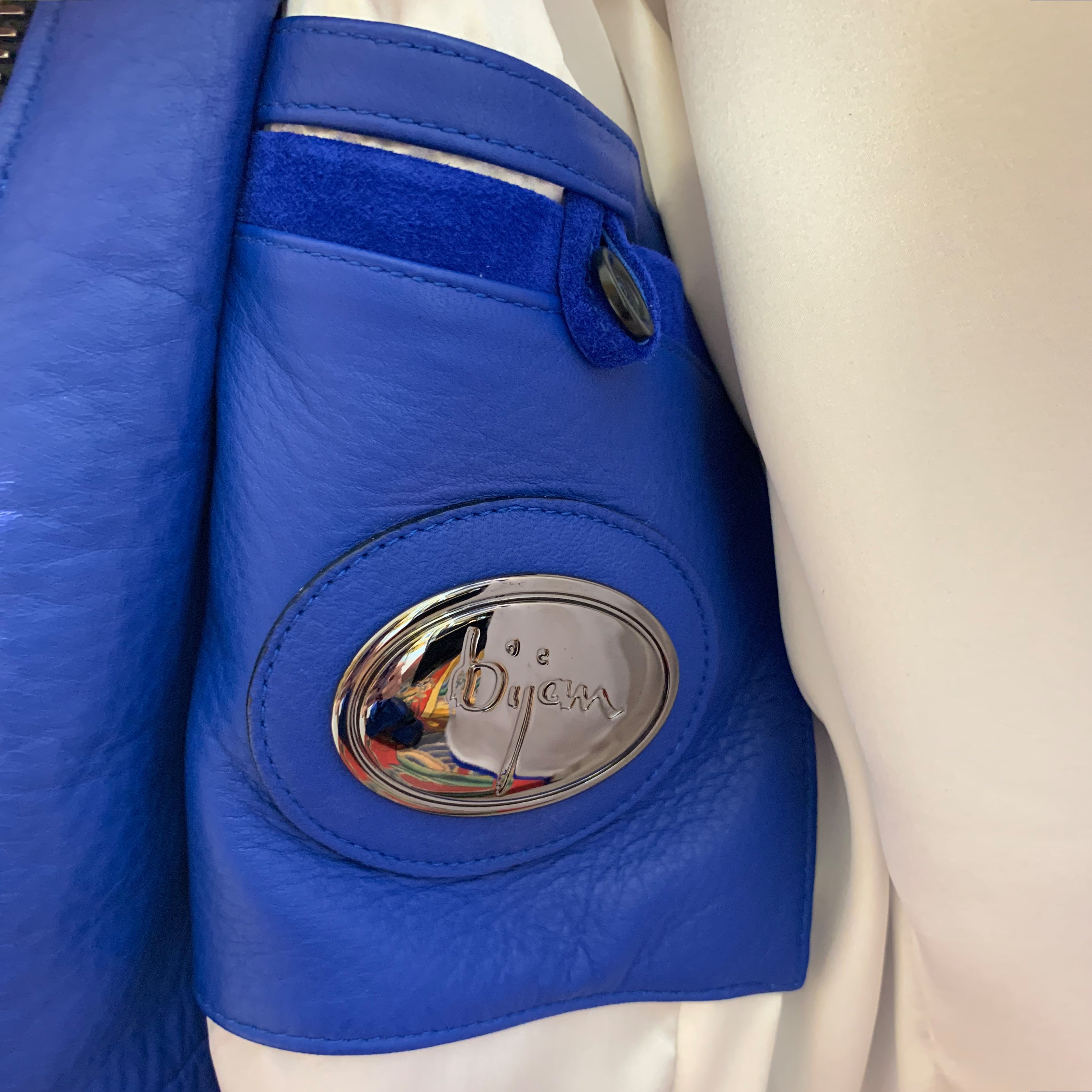 Special Order French Blue Suede Leather Jacket – House of Bijan