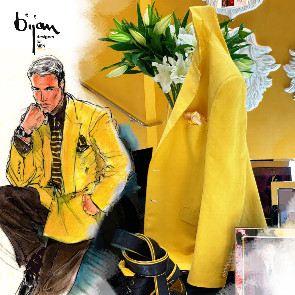 Special Order Yellow Sport Jacket – House of Bijan